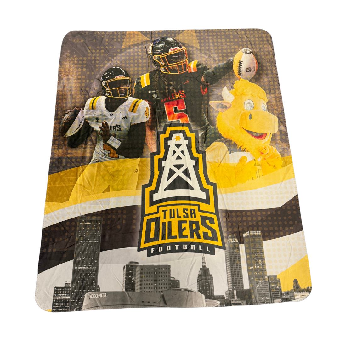 N - 2025 Oilers Football Oversized Skyline Blanket | Tulsa Oilers ...