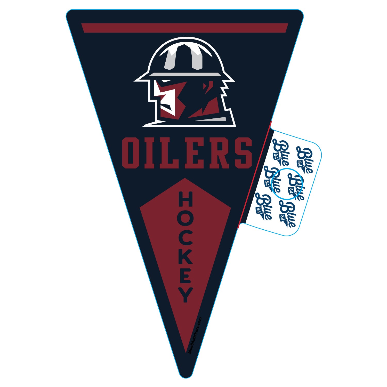 N - 22/23 Tulsa Oilers Coco Pennant Sticker | Tulsa Oilers Store