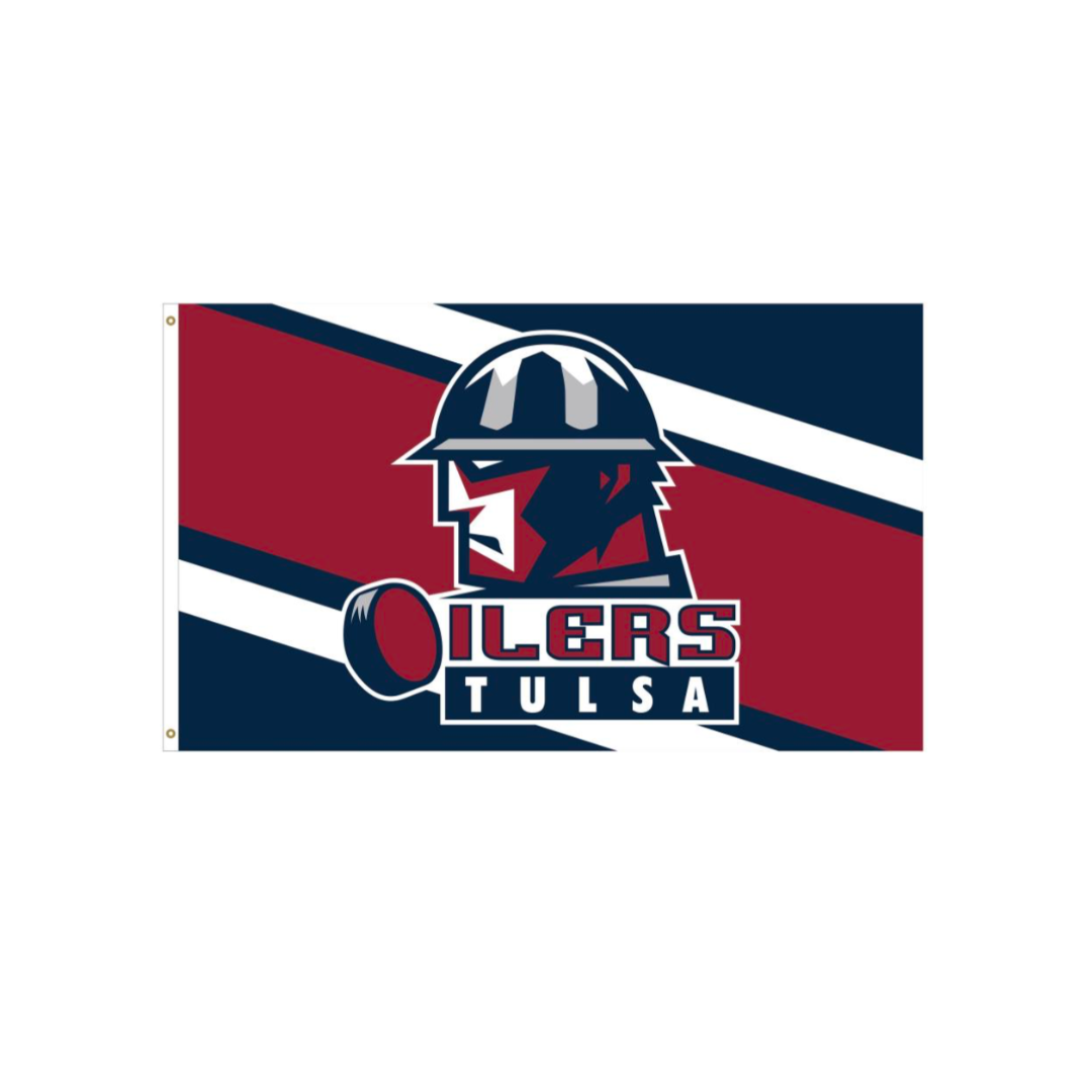 A - 22/23 Tulsa Oilers 3'x5' House Flag | Tulsa Oilers Store