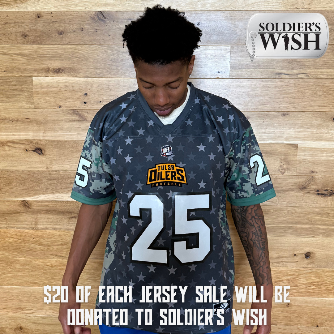 JR - 2025 Tulsa Oilers Football Military Replica