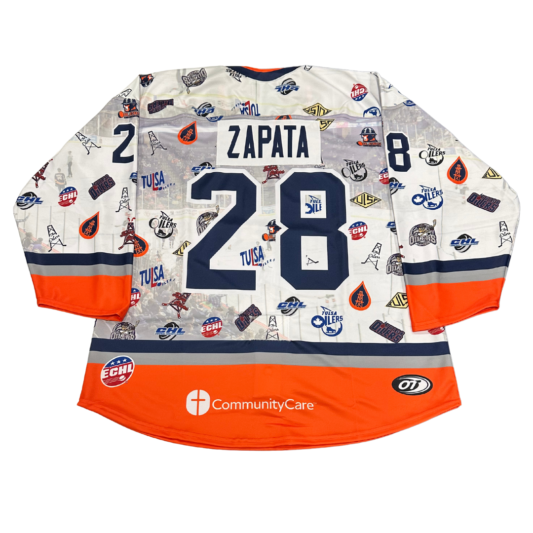 J - Opening Night Zapata #28 Jersey | Tulsa Oilers Store